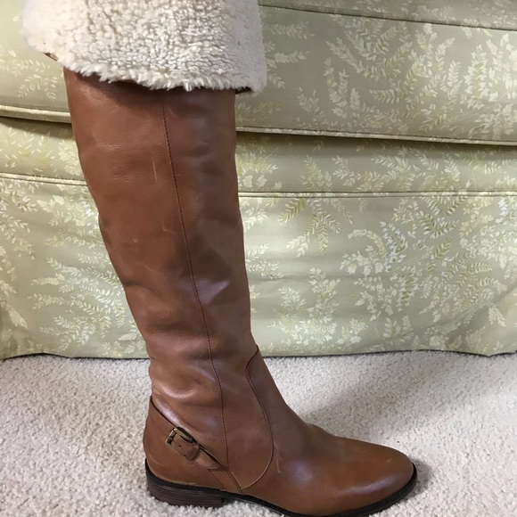 LOFT | Shoes | Ann Taylor Loft Knee High Shearling Boot | Poshmark